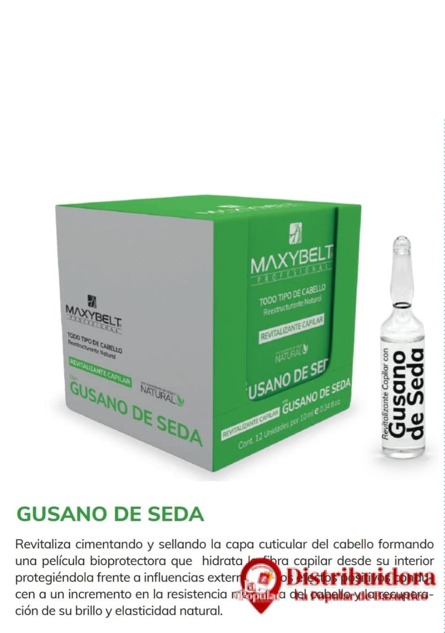 AMPOLLA REVITALIZADORA GUSANO DE SEDA, 10ML DE MAXYBELT | DISTRiBUIDORA ...
