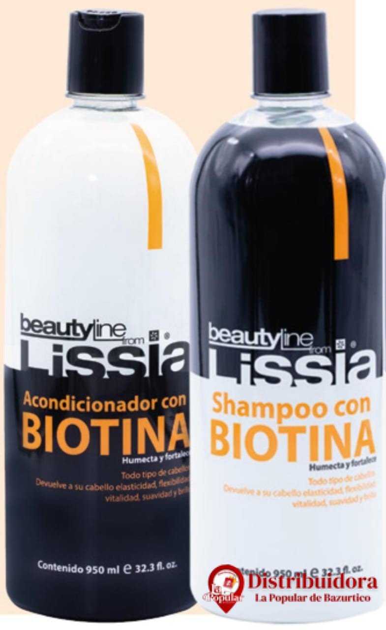 SHAMPOO CON BIOTINA 950ML DE LISSIA | DISTRiBUIDORA LA POPULAR BAZURTICO
