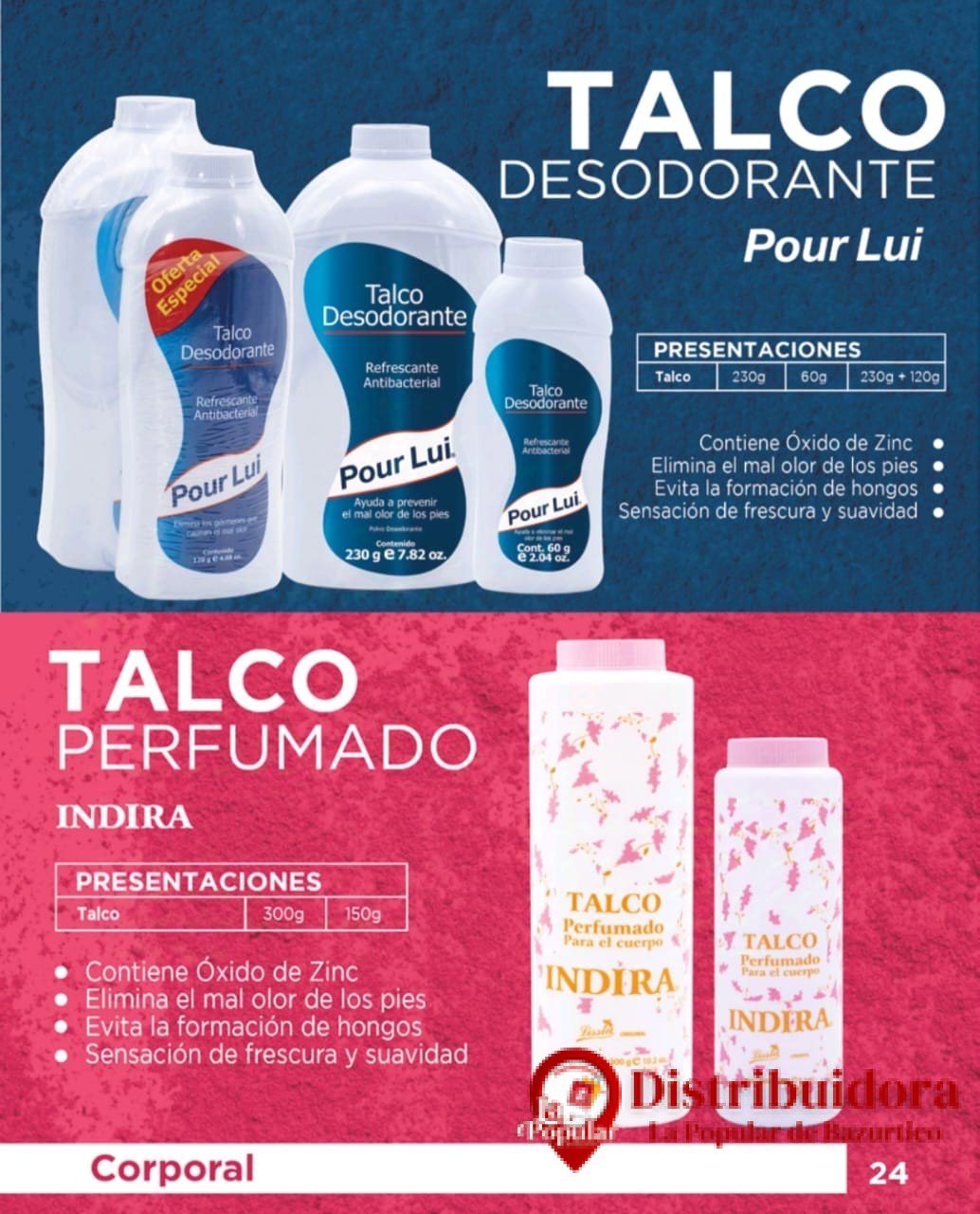 TALCO DESODORANTE POUR LUI 120 Gr | DISTRiBUIDORA LA POPULAR BAZURTICO