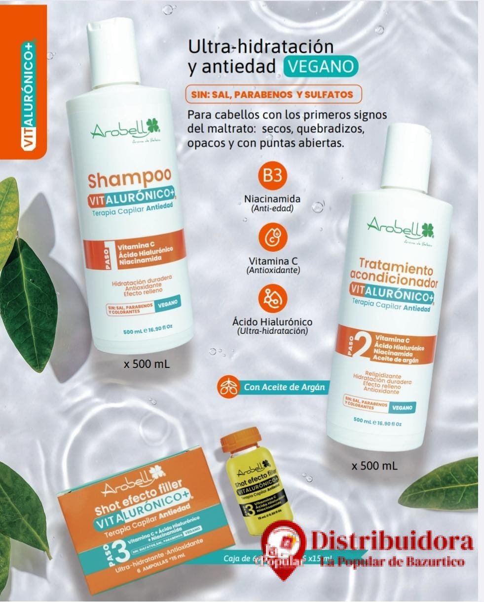 TRATAMIENTO ACONDICIONADOR VOTALURONICO 500ML DE AROBEL | DISTRiBUIDORA ...
